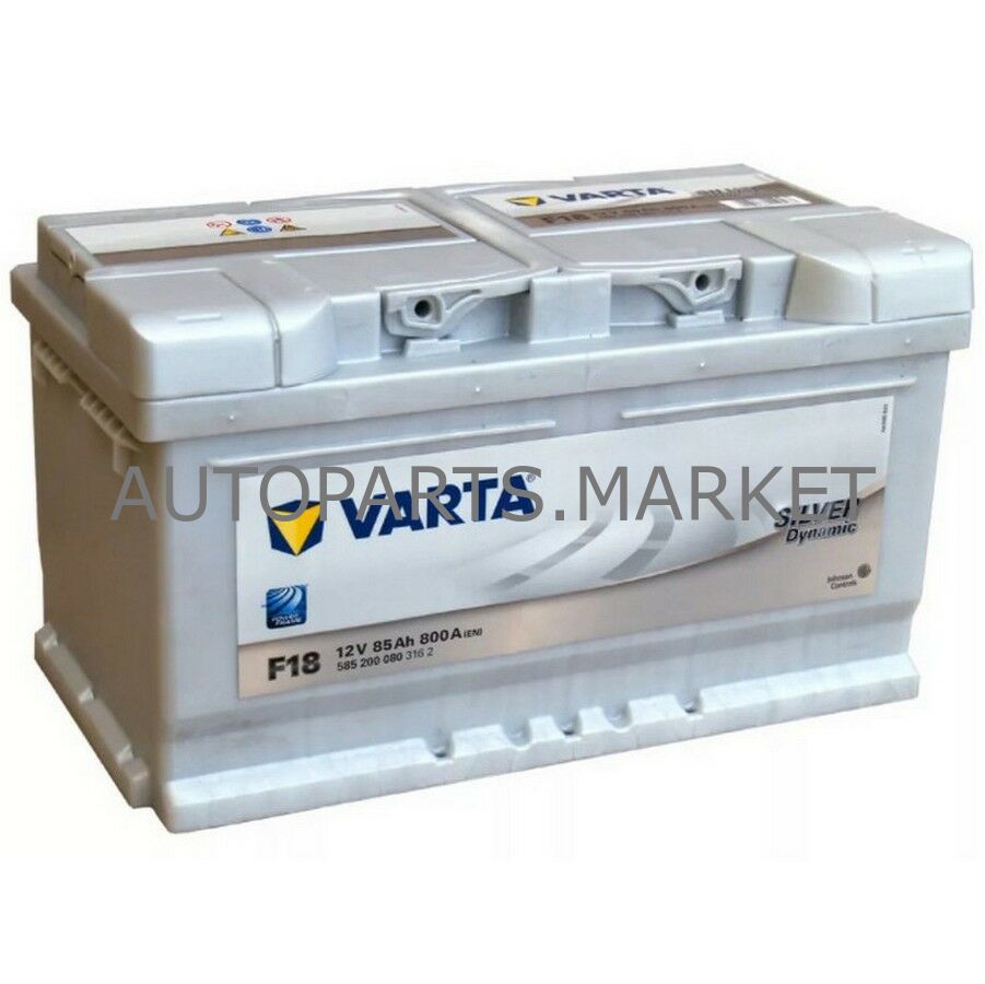 АККУМУЛЯТОР VARTA F18 SILVER DYNAMIC 12V 85AH 800A 585200080 по цене 14 ...